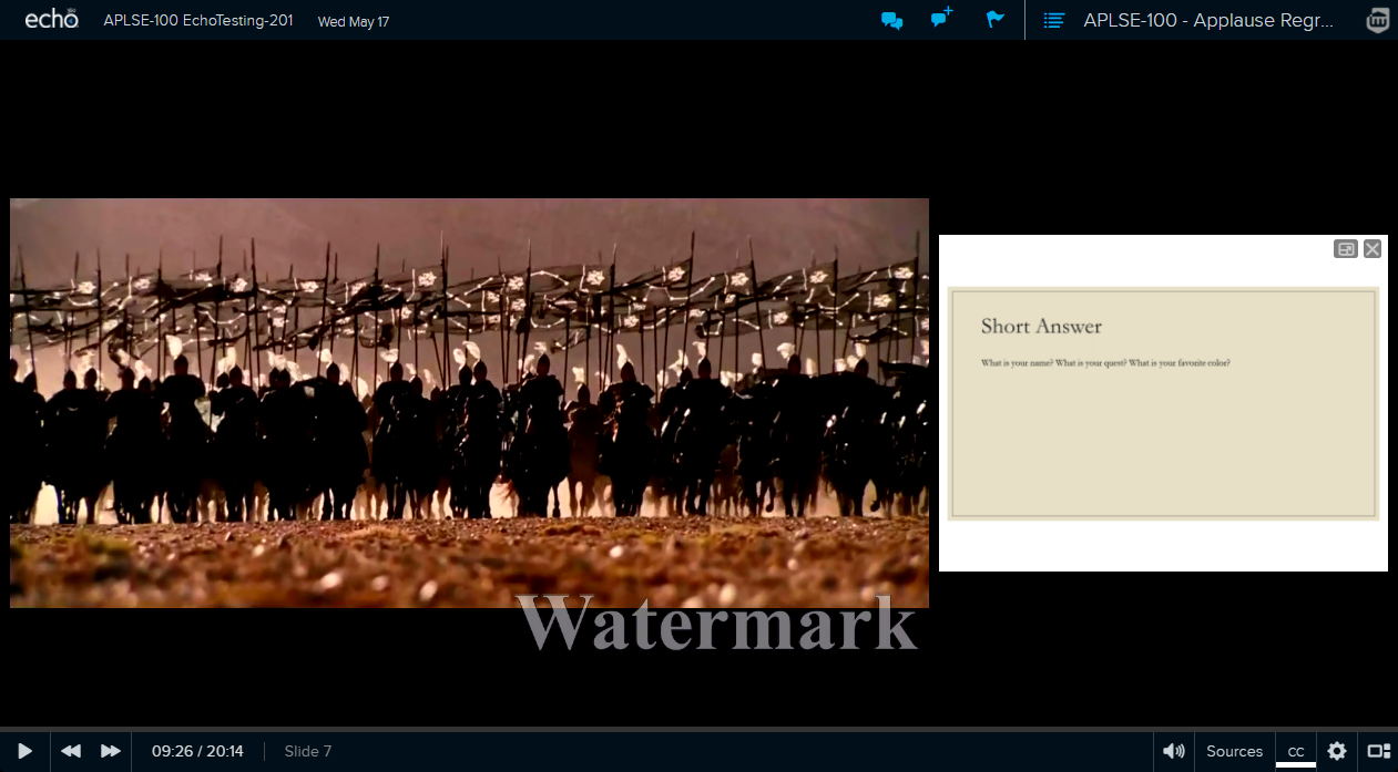EchoVideo: Viewing Classroom Content – Support
