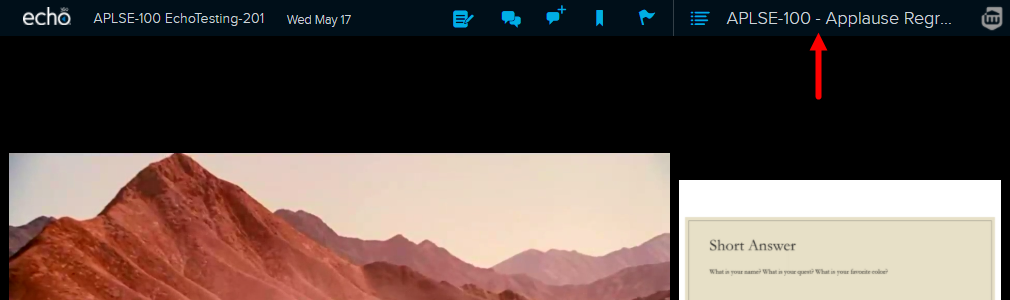 EchoVideo: Viewing Classroom Content – Support