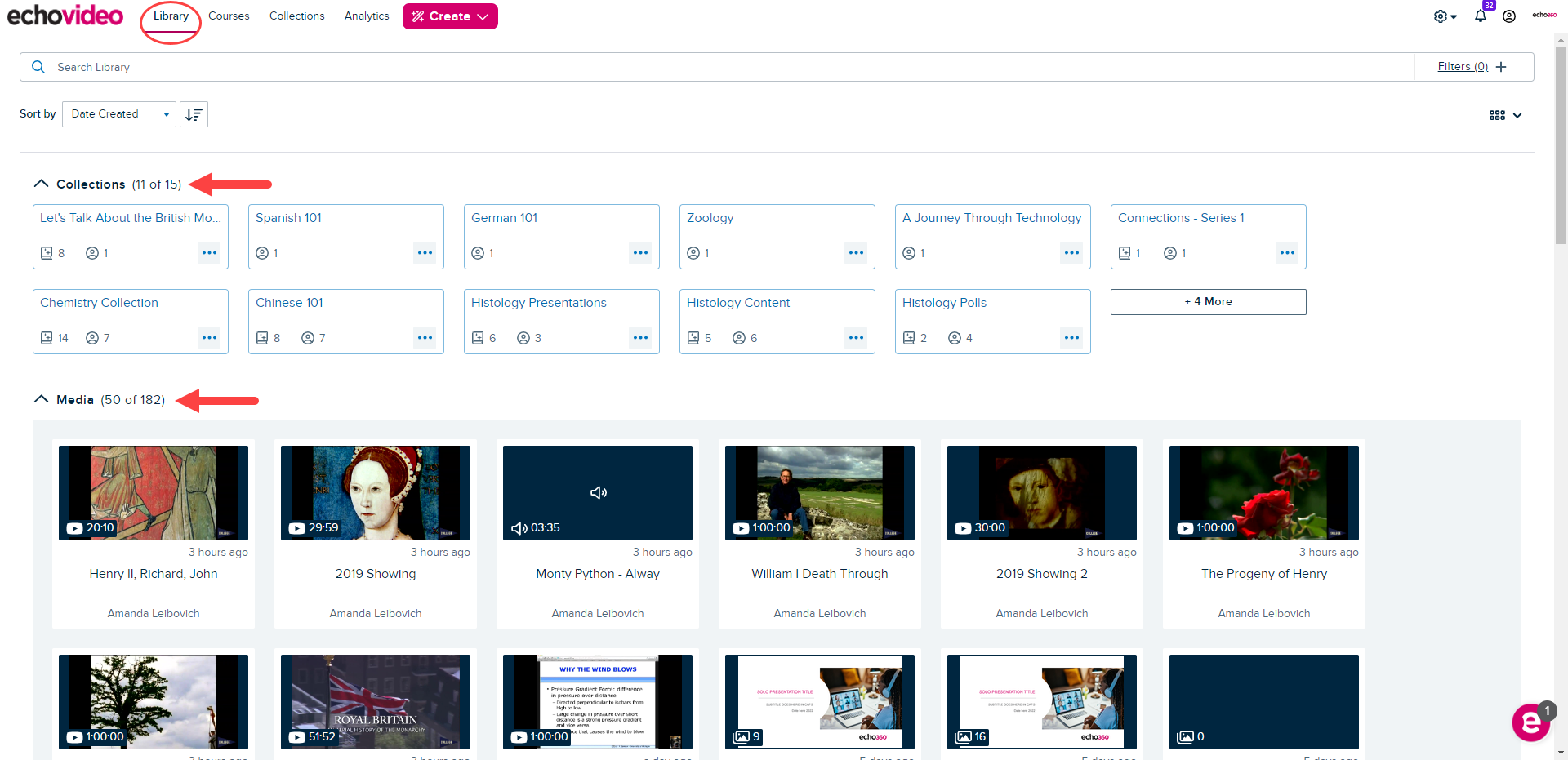 EchoVideo: Your Content/Media Library – Support
