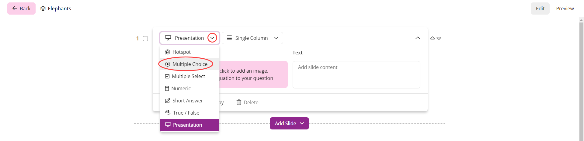 EchoPoll: Multiple Choice Questions – Support