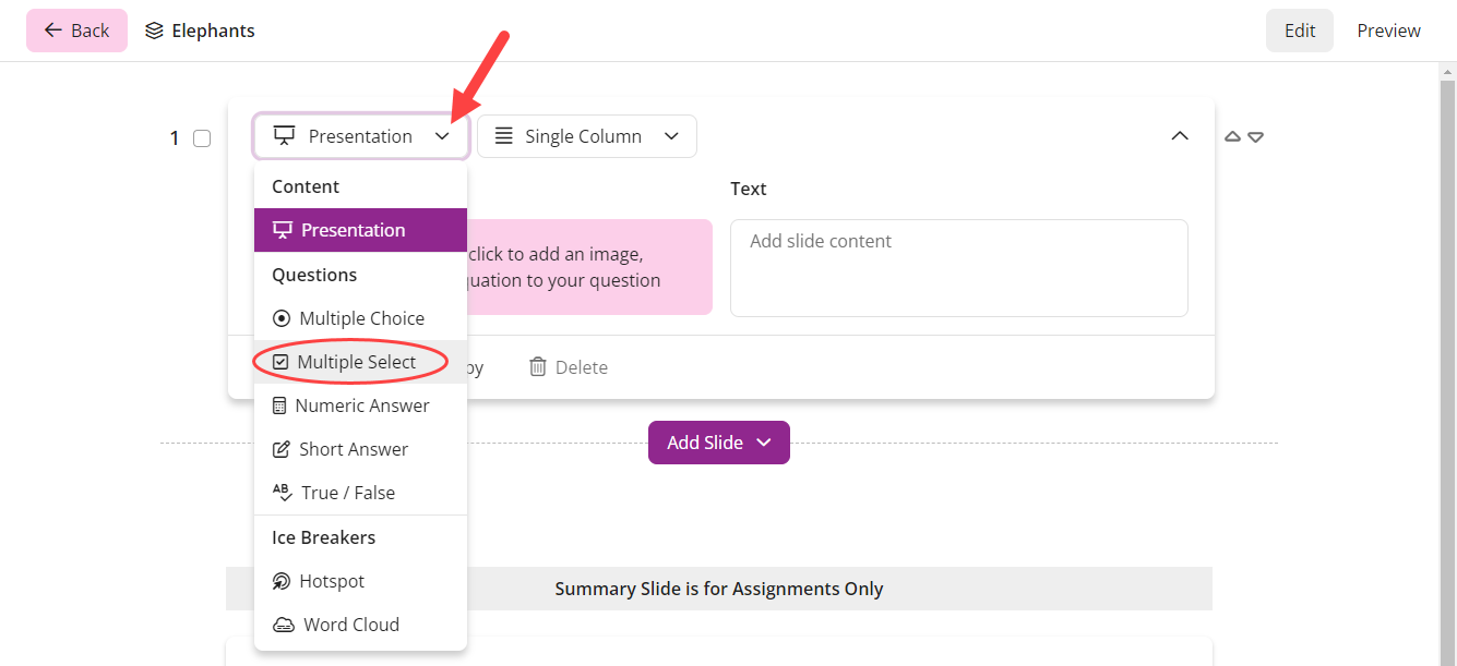 EchoPoll: Multiple Select Questions – Support
